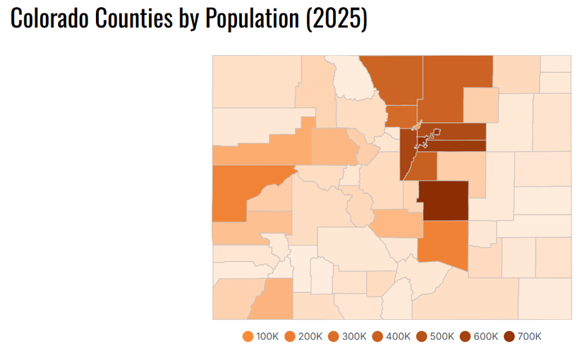 Rural Reckoning | Front Range counties dominate Colorado's population ...