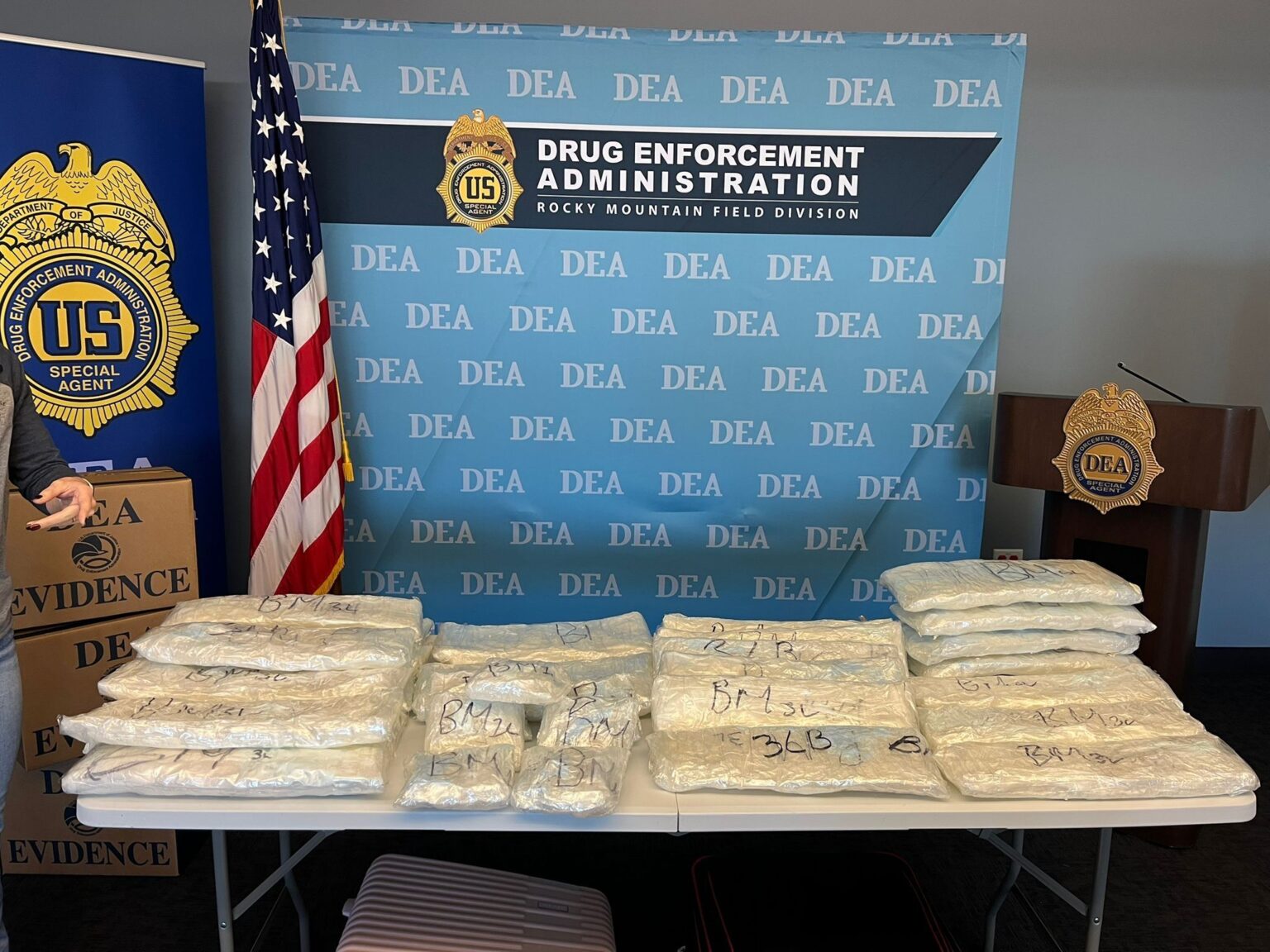 DEA announces record amount of meth seized from Denver area