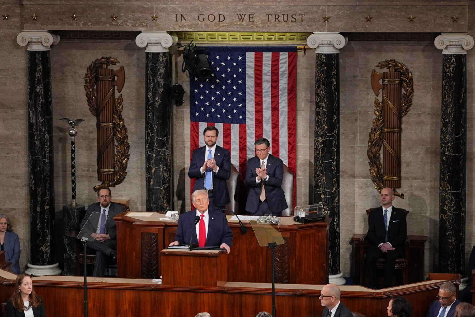 'We’re winning so much.' Trump delivers State of the Union address ...